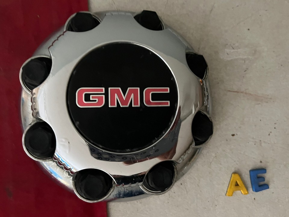 #AE 1) 1999- 2017 GMC Sierra 2500 3500 chrome OEM Center Cap 15052379 ...