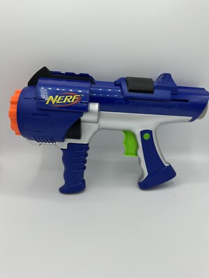 NERF Dart Tag Hyperfire Blue Red Barrel Gun Blaster Rotating Shot ...