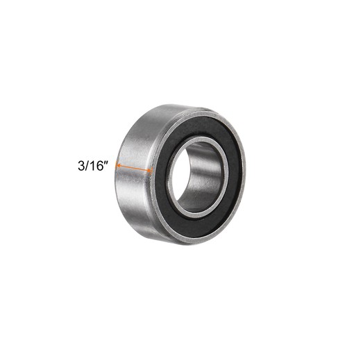 R188-2RS Deep Groove Ball Bearing 10pcs 1/4"x1/2"x3/16" Z2 Double ...