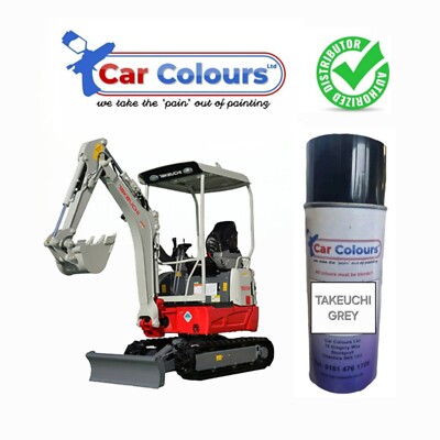 Takeuchi Digger Grey Aerosol 400ml Gloss | eBay UK