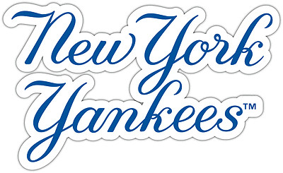 New York Yankees MLB Baseball Car Bumper Window Sticker Decal 6"X3" | eBay