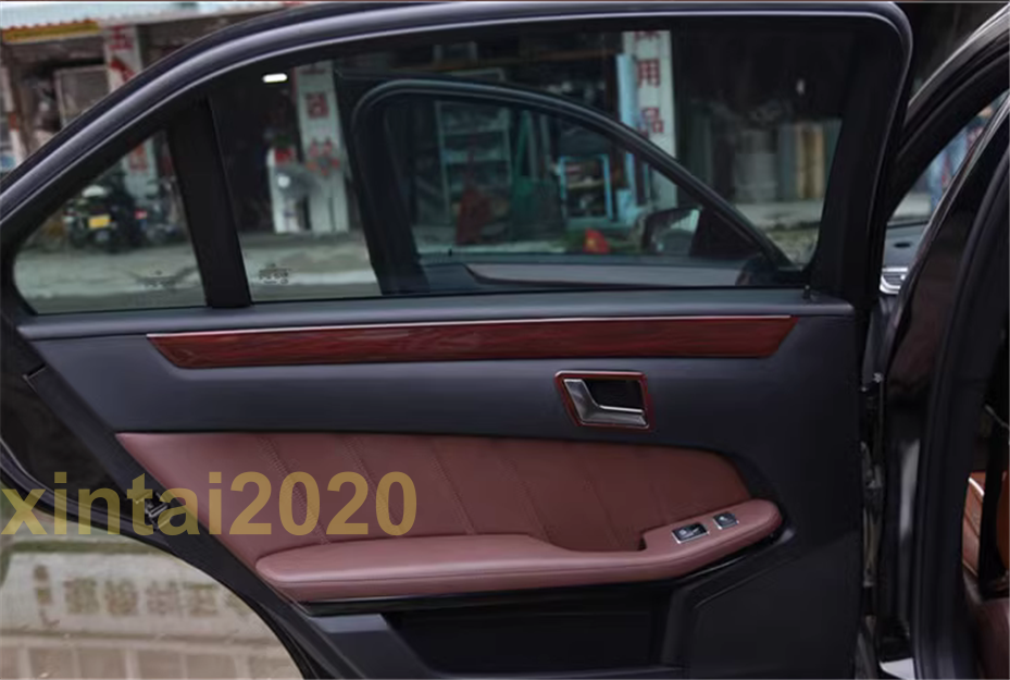 Red Wood Grain Full Car Interior Kit Cover Trim For Benz E-Class W212 ...