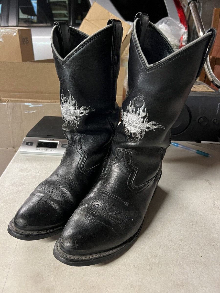 Harley Davidson 91074 Amarillo Western Black Riding Cowboy Harley Davidson 91074 Amarillo Western Black Riding Cowboy