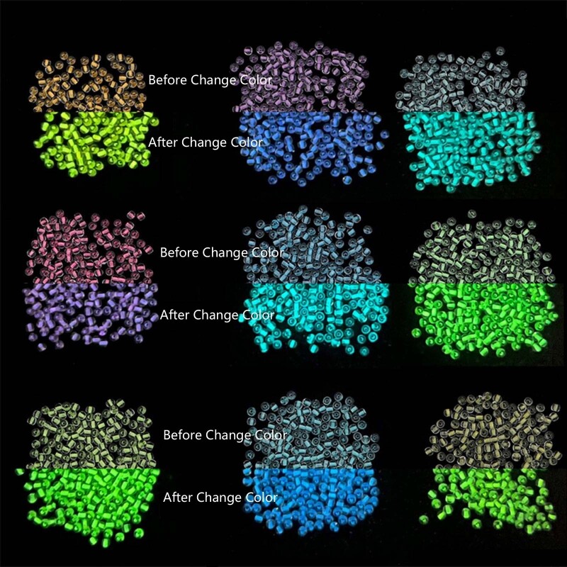 660X Luminous Beads Grow in The Dark Bead UV Reactive Glowing Bead for ...