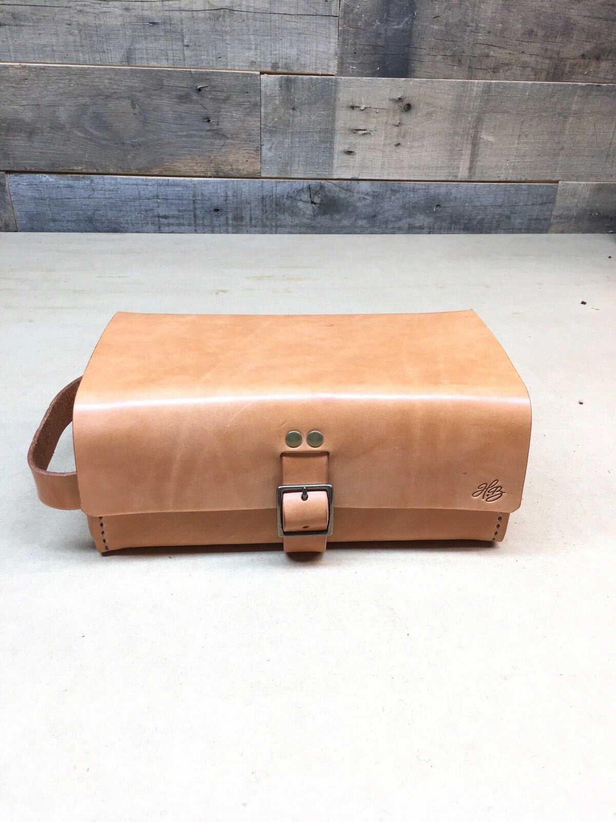 H+B LARGE DOPP KIT / FULL GRAIN LEATHER | eBay