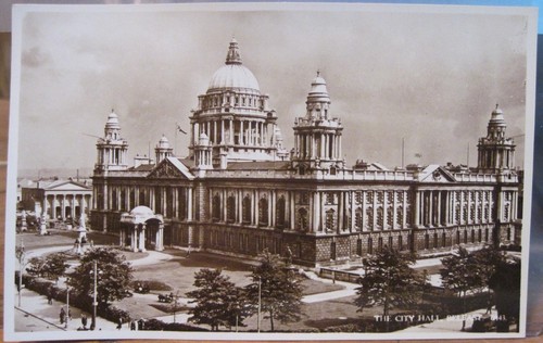 Irish RPPC Postcard BELFAST CITY HALL Northern Ireland Salmon Series ...