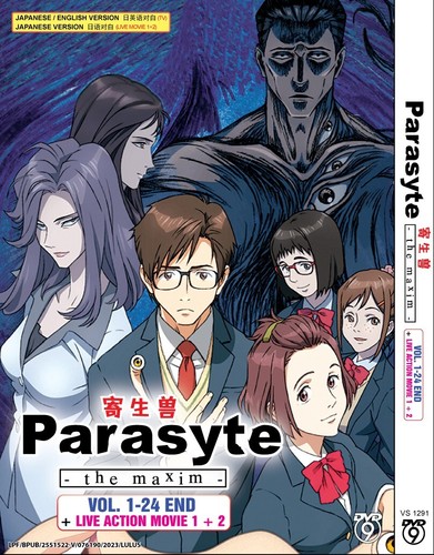 PARASYTE-THE MAXIM VOL.1-24 END + 2 LIVE ACTION MOVIE ANIME DVD ENGLISH ...