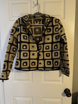 Women’s Khangura Blazer Jacket Woven Size Small Brown | eBay