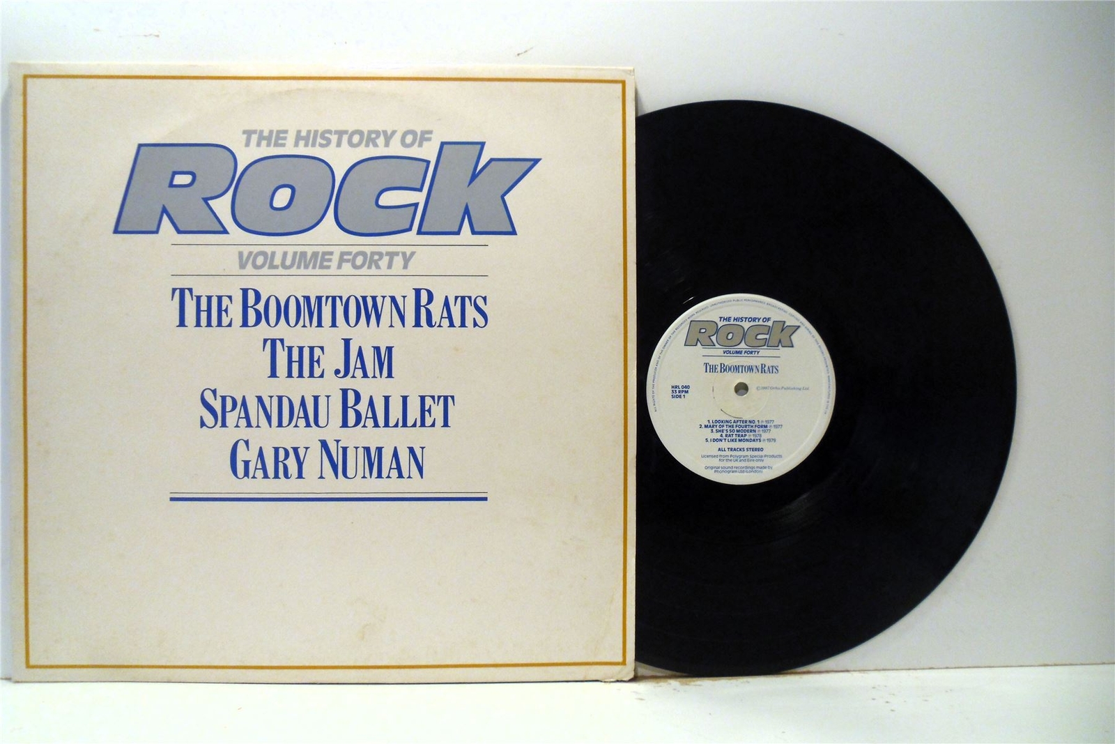 BOOMTOWN RATS JAM SPANDAU BALLET GARY NUMAN history of rock 40 LP HRL ...