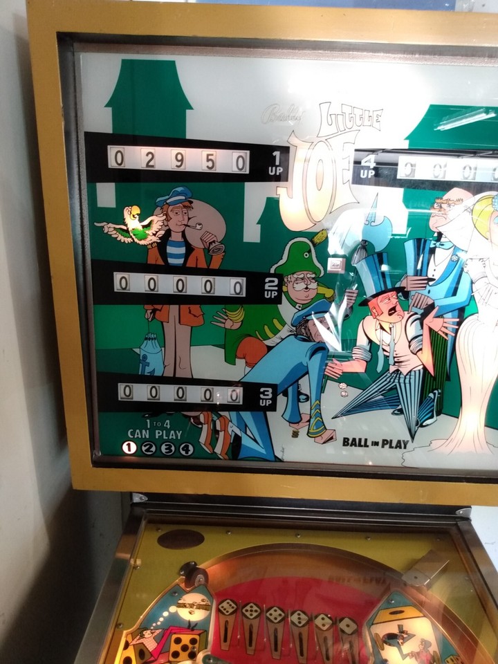 LITTLE JOE PINBALL MACHINE 1972 BALLY EXCELLENT CONDITION! FULLY ...