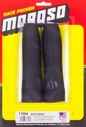 Moroso Black High Temperature Boot Sleeves Protects Up to 1200F 71994 ...