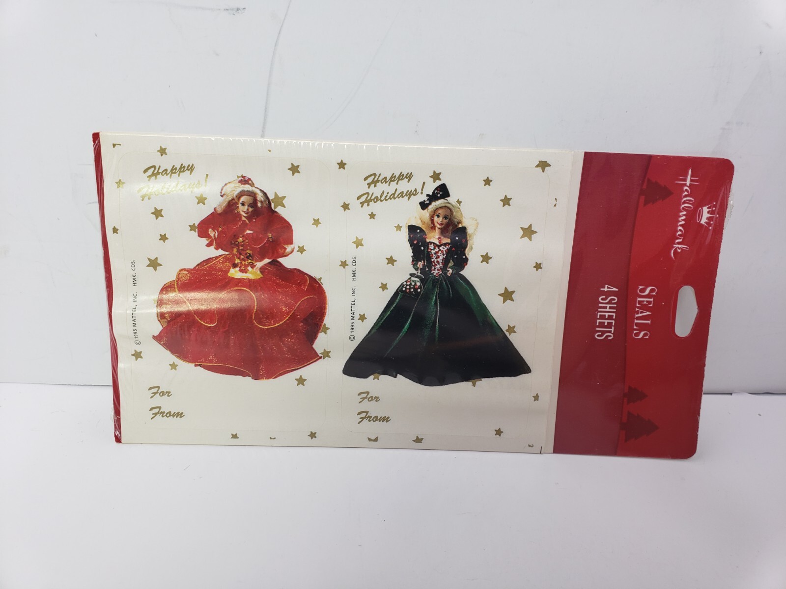 Hallmark Barbie Seals Holiday Gift Tags NOS 4 sheets Per Pack Lot Of 5 ...