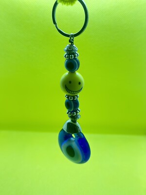 One Evil Eye Key Chain, Smile Face Turkish Handmade Amulet, Nazar | eBay
