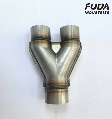 3” Single / 2.5" Dual Universal Stainless Steel Y Pipe Adapter Exhaust ...