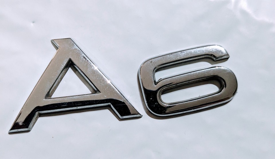 2013-2018 Audi A6 Chrome Rear Letter Tail Badge Trunk Emblem BB33 ...