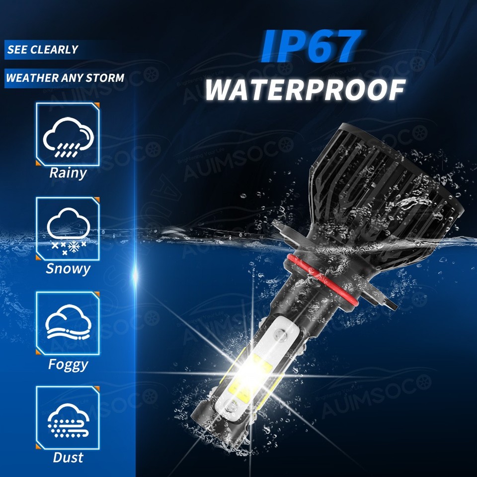 For Toyota Supra 1994-1998 LED Headlight Bulb High/Low Fog Beam Light ...