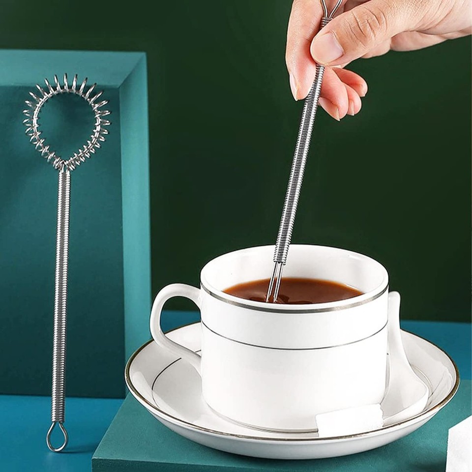 6 PCS Mini Whisk Set, Stainless Steel Spring Whisk, Cooking Gadget for ...