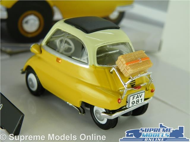 BMW ISETTA 250 MODEL BUBBLE CAR YELLOW/CREAM 1:43 SCALE MUSEUM ISSUE ...