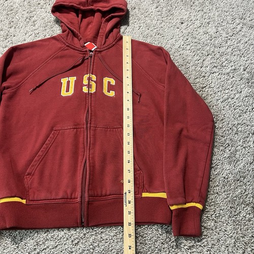USC Trojans Nike Jacket Basketball Wmn M Red Full Zip Hooded Sweatshirt ...