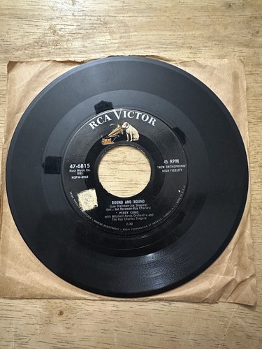 PERRY COMO ROUND AND ROUND/MI CASA, SU CASA RCA VICTOR VINYL 45 72-58 ...