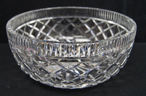 WATERFORD Crystal 8" Round Bowl Diamond Pattern IRELAND | eBay