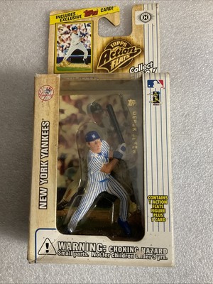 DEREK JETER - MLB HOF - 1999 TOPPS ACTION FLATS FIGURE + CARD - NEW IN ...