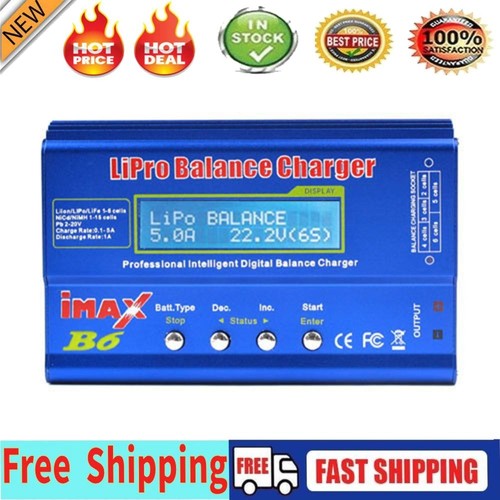 80W Balance Charger Adapter 18V 6A RC Charger for LiPo NiMH NiCd LiFe ...