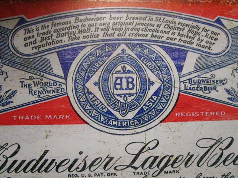 12" x 8" Budweiser Beer Metal Sign | eBay