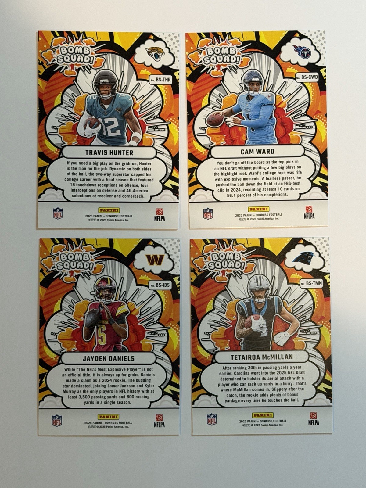 2025 Donruss Football Bomb Squad Inserts Lot Of 90 | eBay
