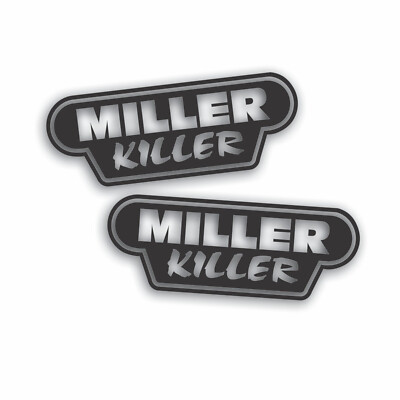 2X MILLER KILLER Welder Decal Sticker, Mig Arc Tig Gas fits Lincoln ...