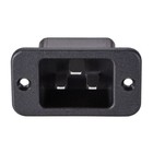 Panel Mount Plug Adapter AC 250V 16A C20 3 Pins IEC Inlet Module Plug ...