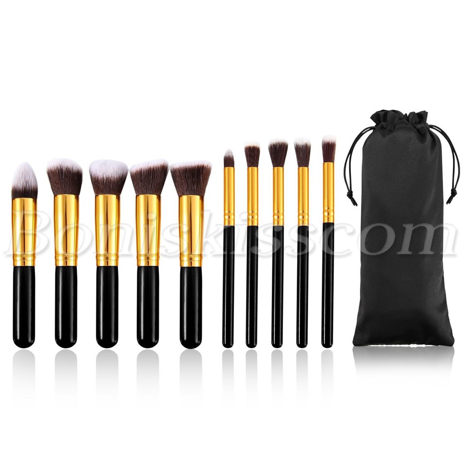 10pcs Cosmetics Foundation Blending Blush Eyeliner Face Powder Makeup ...