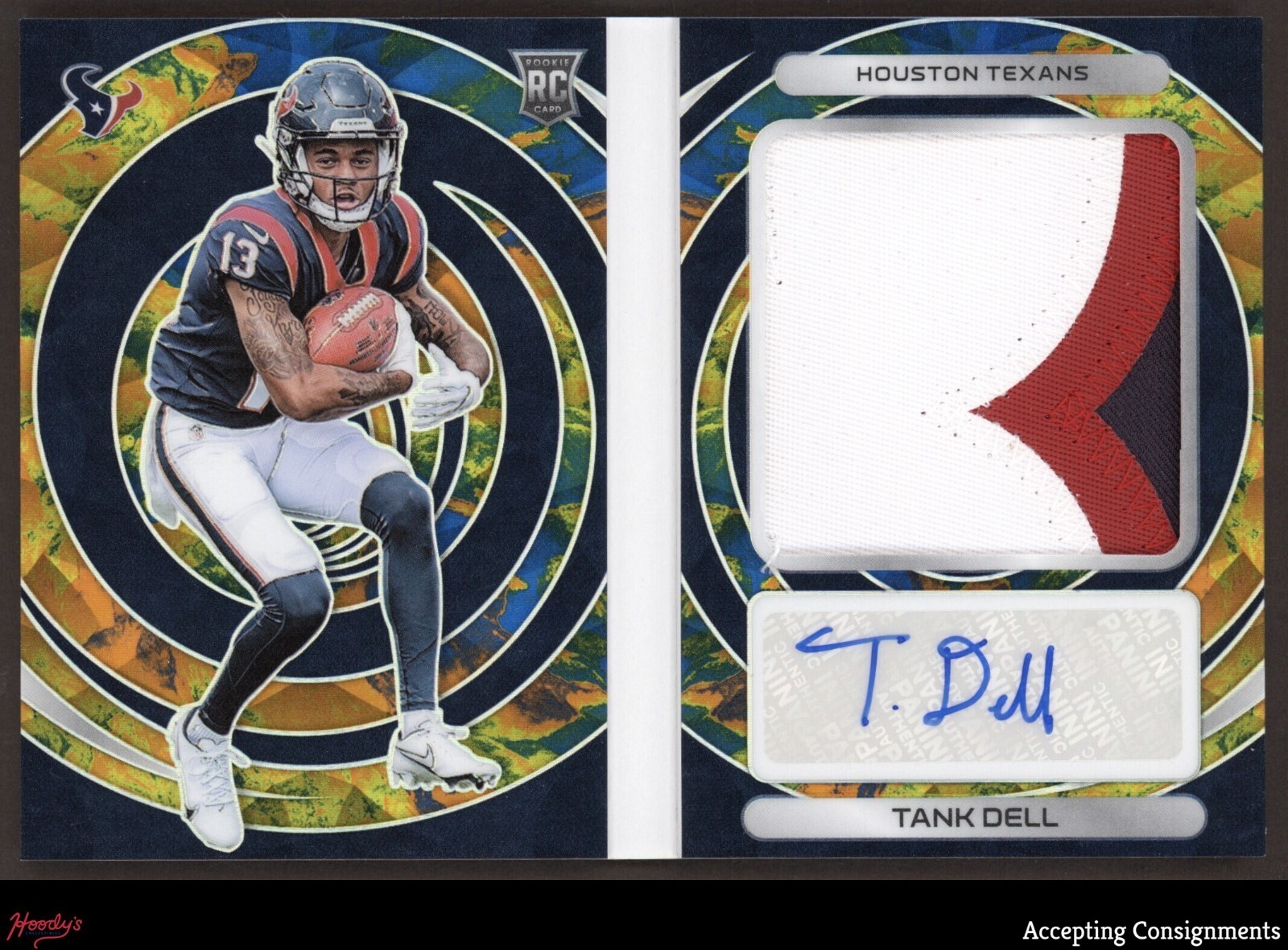 2023 Spectra Rookie Optics Autograph Universal Tank Dell 2/10 RC PATCH ...