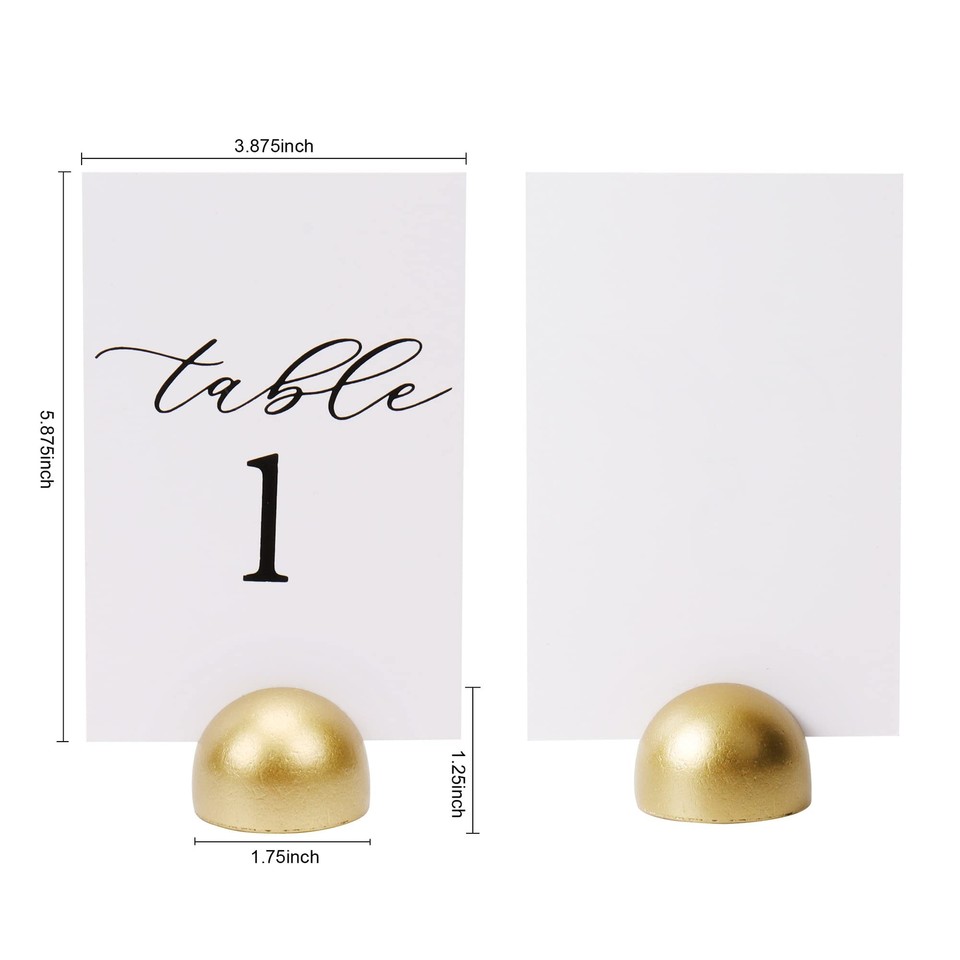 Modern Cursive Table Number Card Stock Signs with Round Stand for ...