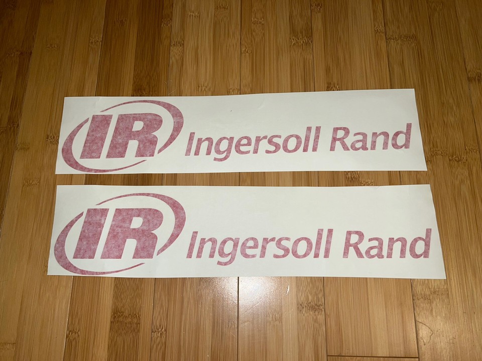 18” IR Ingersoll Rand Sticker (set of 2) Air Compressor Bobcat Decal ...