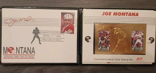 Joe Montana Saint Vincent Gold Stamp Collection | eBay