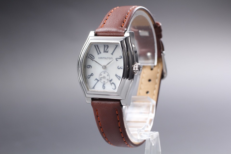 [NEAR MINT] Hamilton Dodson 051110 MOP Small Seconds Quartz 28mm Unisex ...