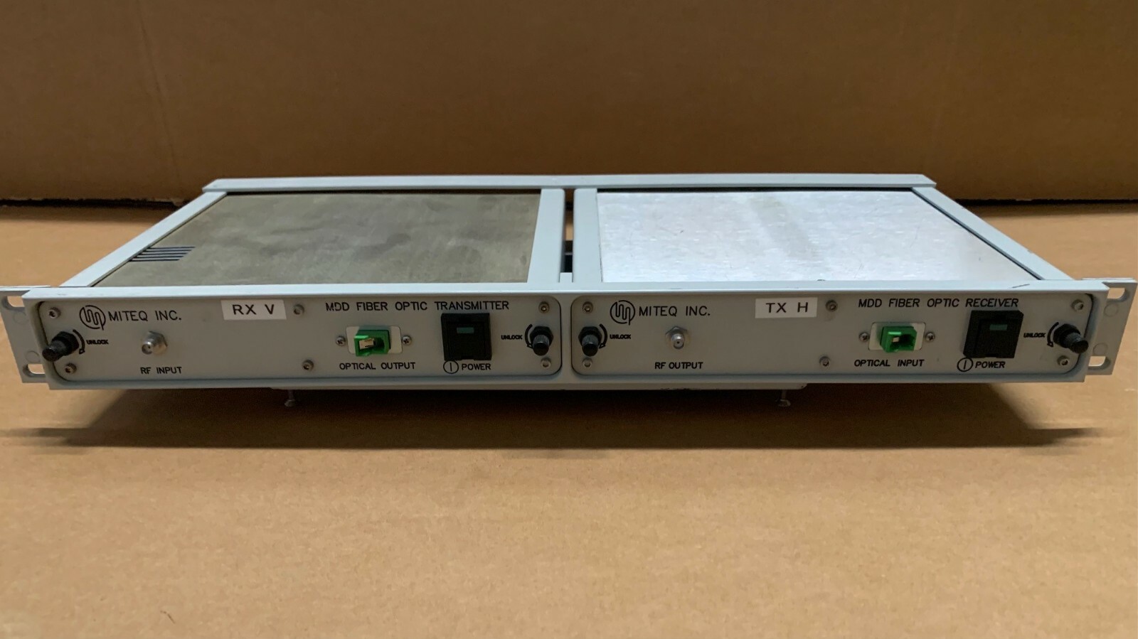 Miteq MDD FIBER OPTIC RECEIVER TRANSMITTER MDDR-11G13G-10-20-10 MDDT ...