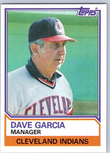 1983 Topps #546 Dave Garcia Cleveland Indians Baseball Card | eBay