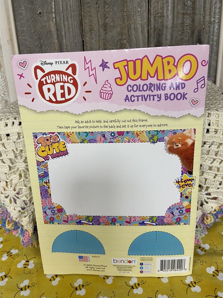 Disney Turning Red Jumbo Coloring and Activity Book NEW Bendon | eBay