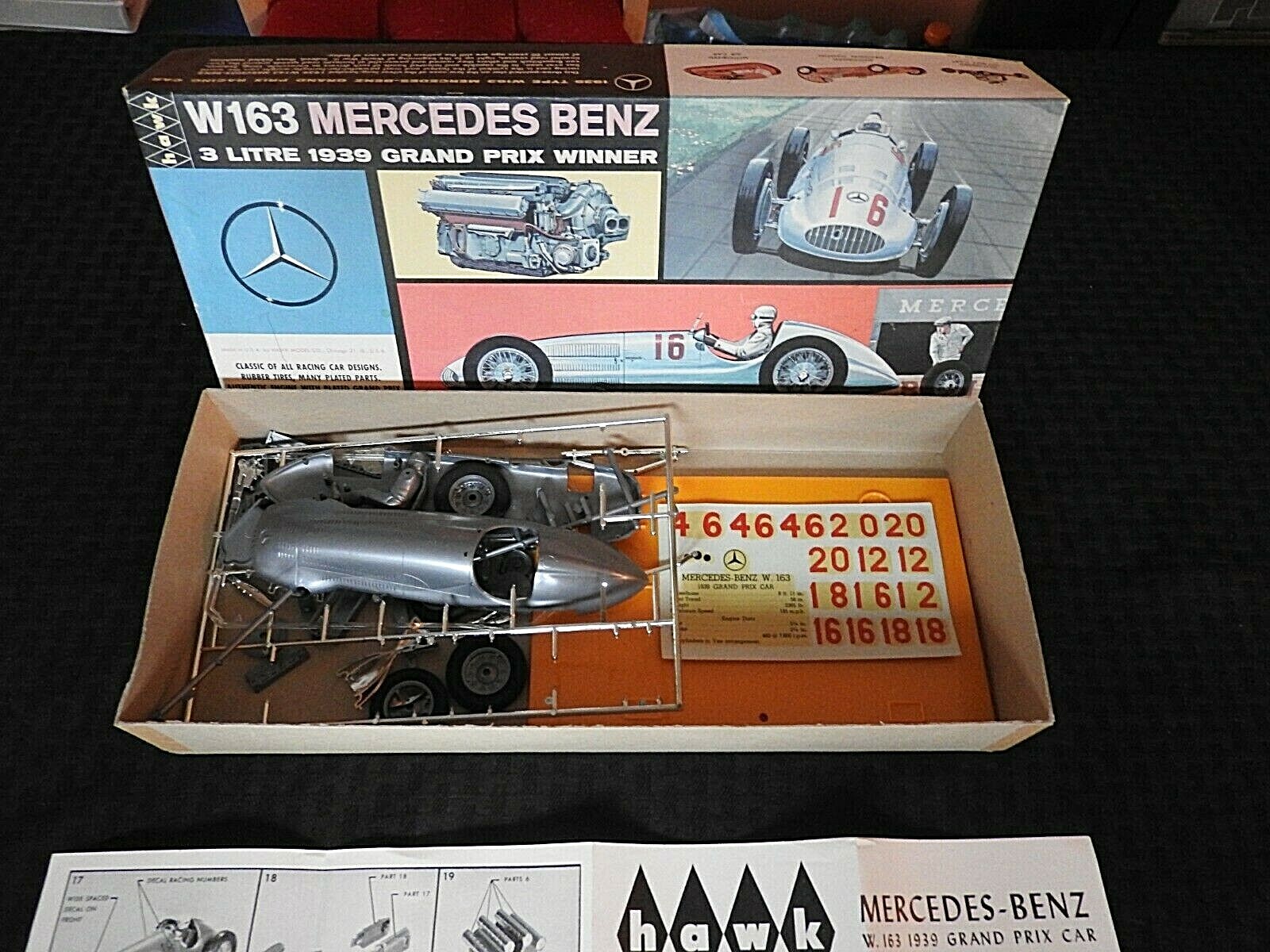 Hawk Model Co. 1939 Mercedes-Benz W163 Grand Winner Car No 155-150 In ...