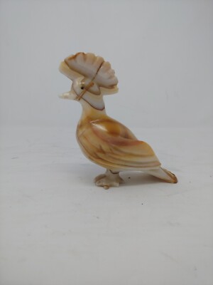 Marble Rooster Artisan Hand Carved Brown and Tan Mexican 6 Inches Tall ...
