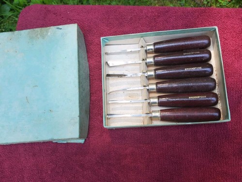 Vintage 6 Pc Set Brookstone Wood Carving Chisels | eBay