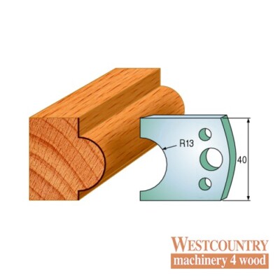 CMT SPINDLE MOULDER CUTTERS - Knives and Limiters 40mm - profile 119 ...