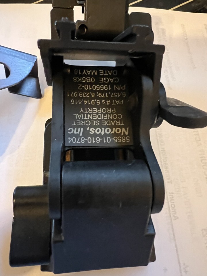 NOROTOS Titanium Rhino Mount II NVG Night Vision Helmet ACH with Base ...