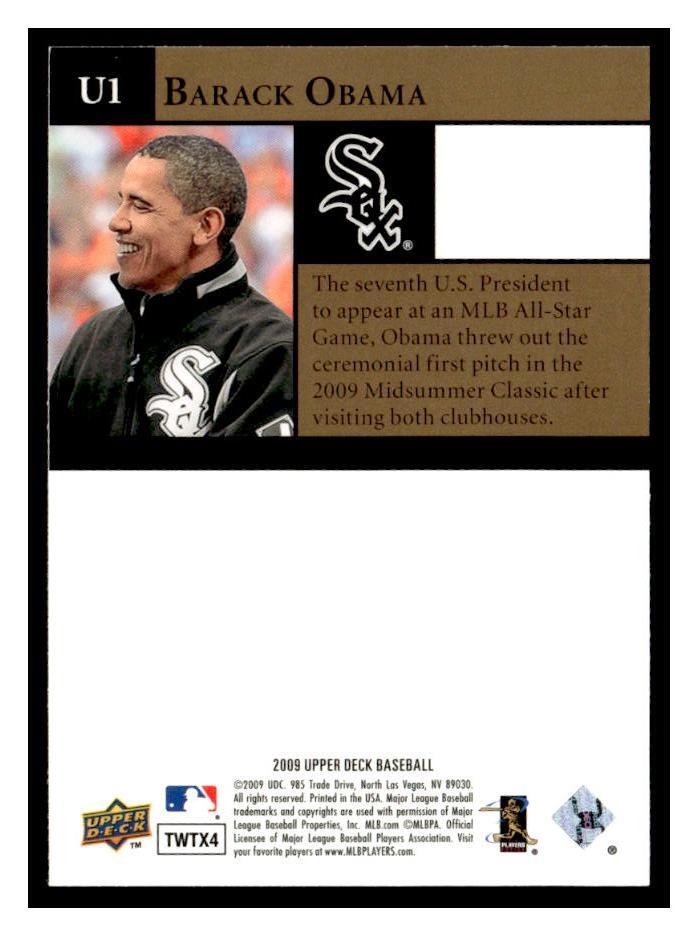 2009 Upper Deck #U1 Barack Obama Update | eBay