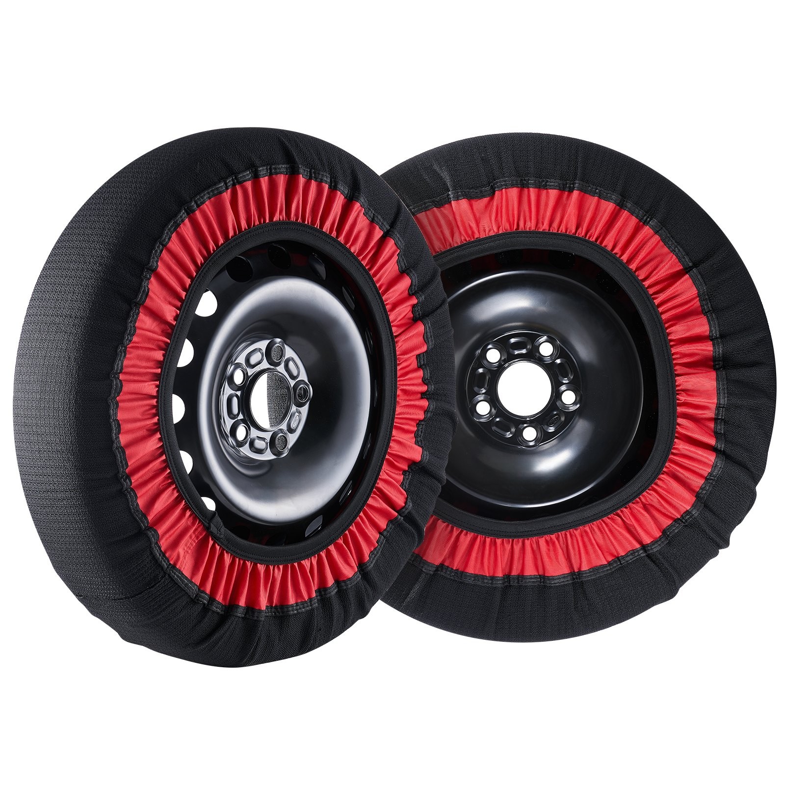 VEVOR Thickened Snow Socks for Tires, Polyester Fiber Tire Socks with ...