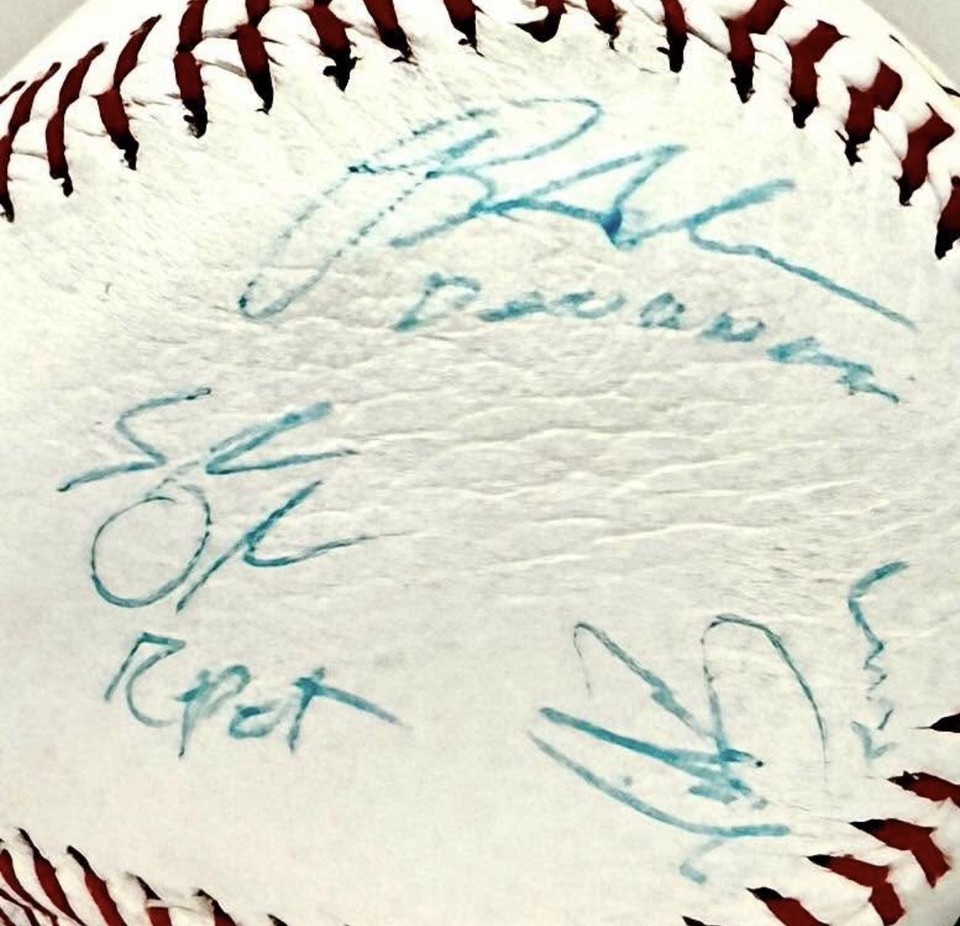 “The Sandlot” Cast Signed Logo Baseball with Case –6 Autographs! (JSA ...