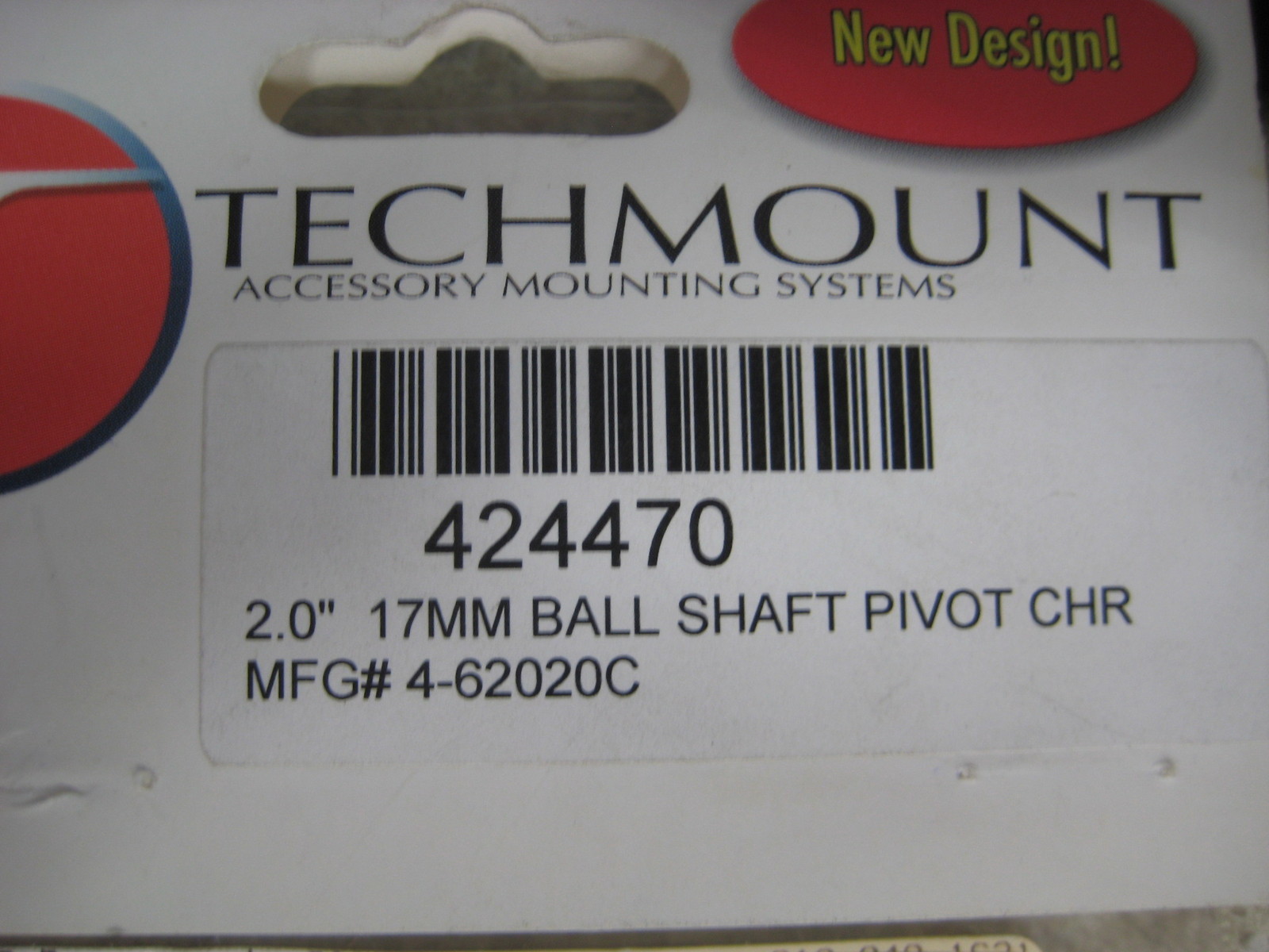 NOS TechMount 17mm Ball Shaft Pivot Mount (Chrome) 4-62020C | eBay