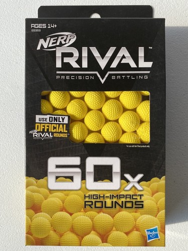 Nerf Balls Rival Precision Battling Official High Impact Rounds Ammo ...